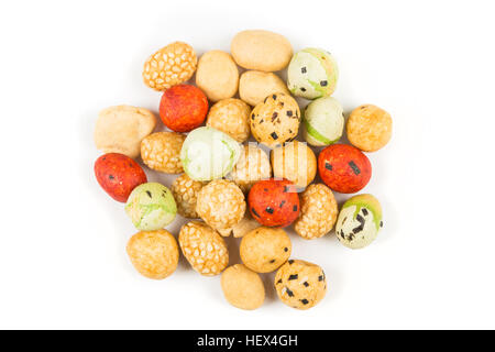 Samurai peanut mix isolated on white background Stock Photo - Alamy