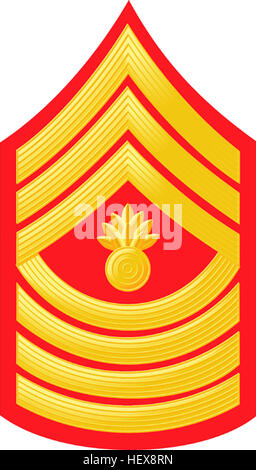A Marine Corps administration noncommissioned officer in charge with ...