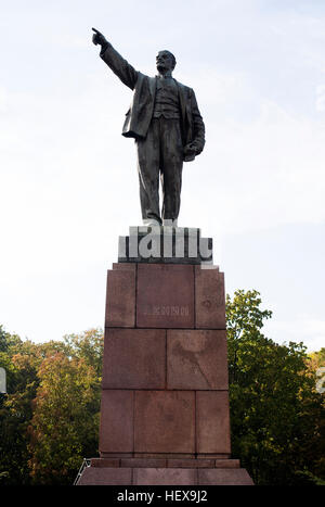 The Statue of Lenin. A bronze sculpture of the controversial Russian ...