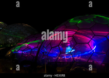Eden Project Light and Sound Event, Eden Project, Cornwall, UK taken ...
