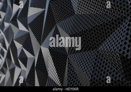 Metallic chain armor abstract geometric background Stock Photo - Alamy