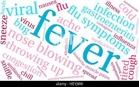 Fever word cloud on a white background Stock Vector Image & Art - Alamy
