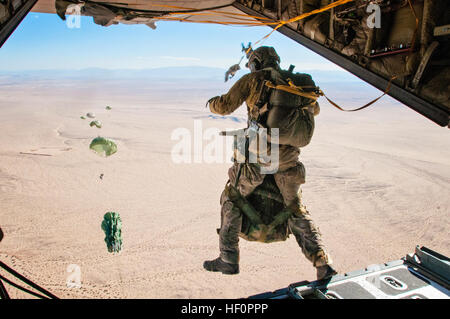 Guardian Angels with the 306th Rescue Squadron, U.S. Air Force, jump ...