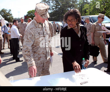 The Honorable Gladys J. Commons (left), Assistant Secretary of the Navy ...