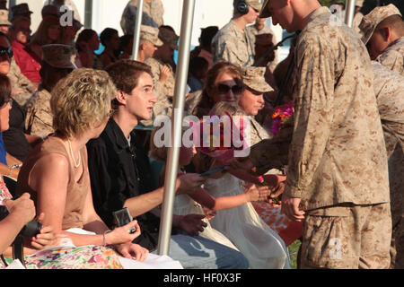 Lieutenant Colonel Clifton B. Carpenter (right), outgoing Commanding ...