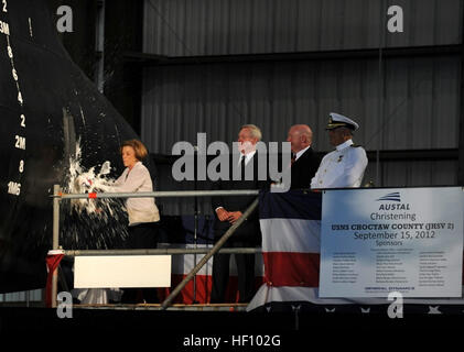 USNS Choctaw County is named at a ceremony in Ackerman, Mississippi ...