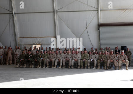 Coalition Forces attend a memorial service in honor of Lt. Col ...