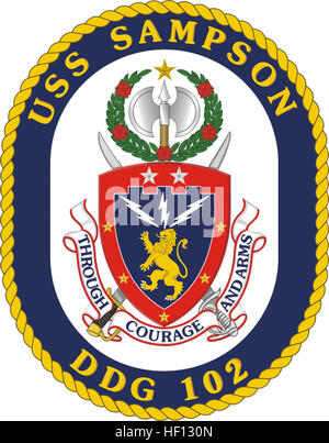 USS SAMPSON (DDG 102) - Final Stock Photo - Alamy