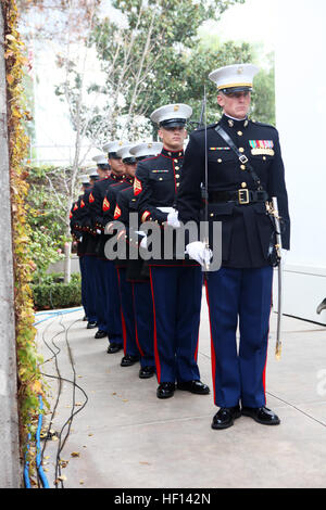 A color guard from the 1ST Force Service Support Group (1ST FSSG ...