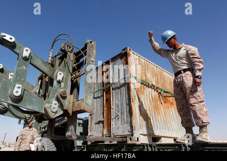 A U.S. Marine Corps TRAM 624KR Tractor with 8th Engineer Support ...