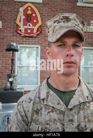 A squad leader with 1st Battalion, 2nd Marine Regiment graduated as an ...