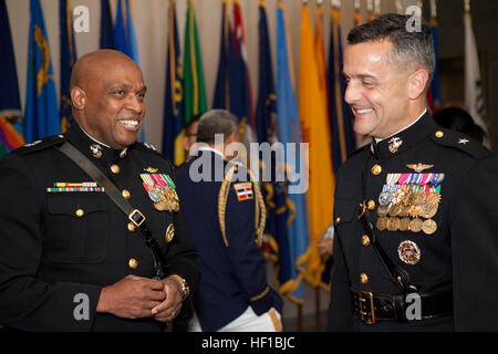 Maj. Gen. Michael Rocco, left, commanding general of 3rd Marine ...