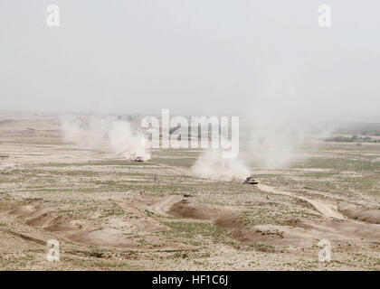 An M1 Abrams tank from the 3rd Battalion, 69th Armor Regiment, 1st ABCT ...