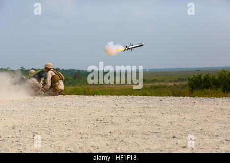 Anti-tank guided missiles that are fired from the barrel Stock Photo ...
