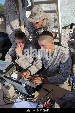 Marines from Scout Sniper Platoon, Weapons Company, 1st Battalion, 3rd ...