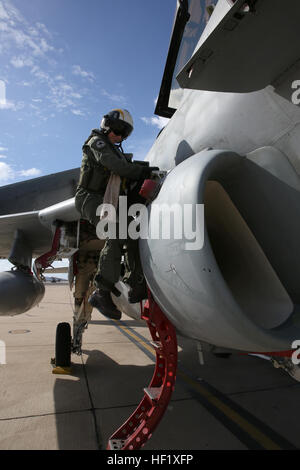 A Navy EA-6B Prowler receives fuel from a KC-135 Stratotanker assigned ...