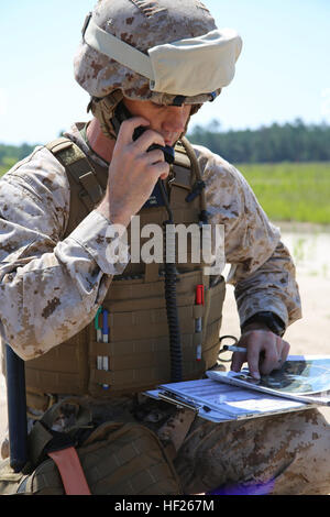U.S. Marine Corps Cpl. Brock Morrison, of Walden, New York, a section ...
