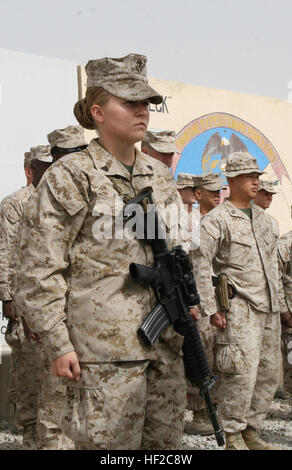 A Marine Expeditionary Brigade equipment clerk is promoted to sergeant ...