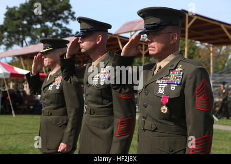 Sergeant Maj. George O. Rabidou III, the outgoing Sgt. Maj. for 8th ...