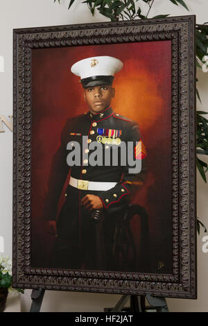 The USMC Wounded Warrior Regiment dedicates a portrait at their Wounded ...