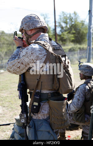 U.S. Marines with Bravo Fleet Antiterrorism Security Team, Marine Corps ...