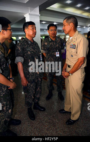 Rear Adm. Colin Chinn, Pacific Command Surgeon and COL Tang Kong Choon ...