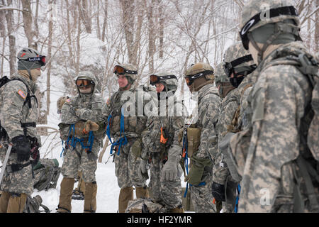 Soldiers attending the U.S. Army Mountain Warfare School in Jericho, Vt ...