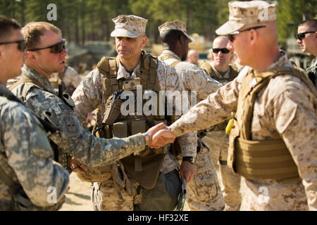 Brig. Gen. Julian D. Alford, left, commanding general, Marine Corps ...