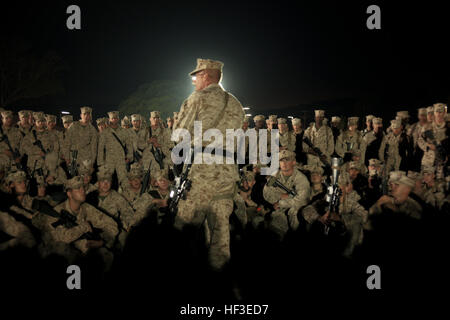 Colonel Roger B. Turner, the commanding officer of 5th Marine Regiment ...