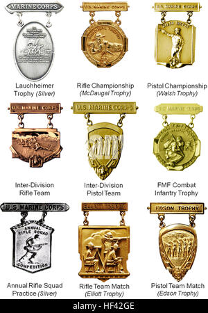 USMC Marksmanship Competition Badges Stock Photo - Alamy
