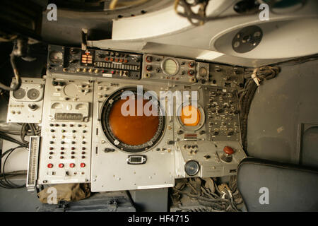 A former Soviet ZRK-SD Kub Straight Flush radar system sits parked at ...