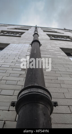 Low angle shot of a street lamp post with the clear blue sky on the ...