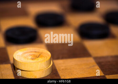 board with dams game Stock Photo - Alamy