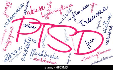 PTSD Word Cloud on a white background Stock Vector Image & Art - Alamy