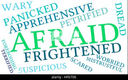 Afraid word cloud on a white background Stock Vector Art & Illustration ...