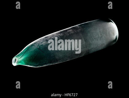 Synthetic sapphire boule produced by the Verneuil process Stock Photo ...