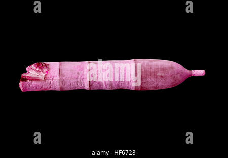 Synthetic ruby boule produced by the Verneuil process Stock Photo - Alamy