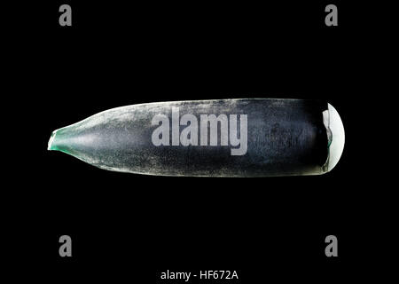 Synthetic sapphire boule produced by the Verneuil process Stock Photo ...