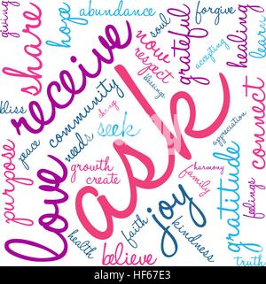 Ask word cloud on a white background Stock Vector Image & Art - Alamy