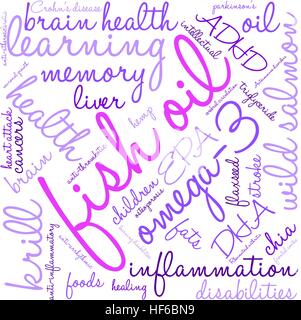 Fish Oil word cloud on a white background Stock Vector Image & Art - Alamy