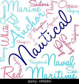 Nautical word cloud on a white background Stock Vector Image & Art - Alamy