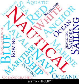 Nautical word cloud on a white background Stock Vector Image & Art - Alamy