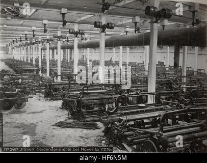 Silk spinning factory in Noventa, Italy, captured during World War I on ...