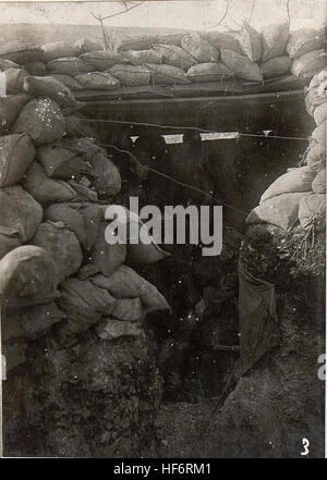 A military position at Fajti Hrib on March 1, 1918, on the Piave Front ...