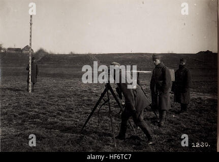 A photograph showing triangulation work by Fähnr. Cherczepa during ...