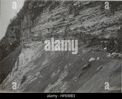 Photograph showing the construction of Barricatastraße in Berlin during ...
