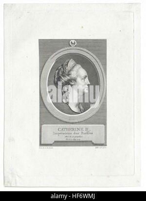 This profile portrait of Catherine II, also known as Catherine the ...