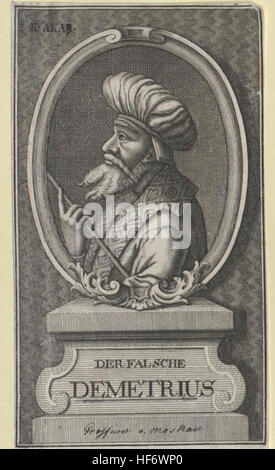 An engraving of False Dmitriy I of Russia, showcasing his portrayal as ...