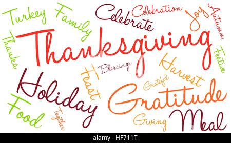 Thanksgiving word cloud on a white background Stock Vector Image & Art ...