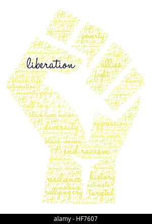 Liberation word cloud on a white background Stock Vector Art ...